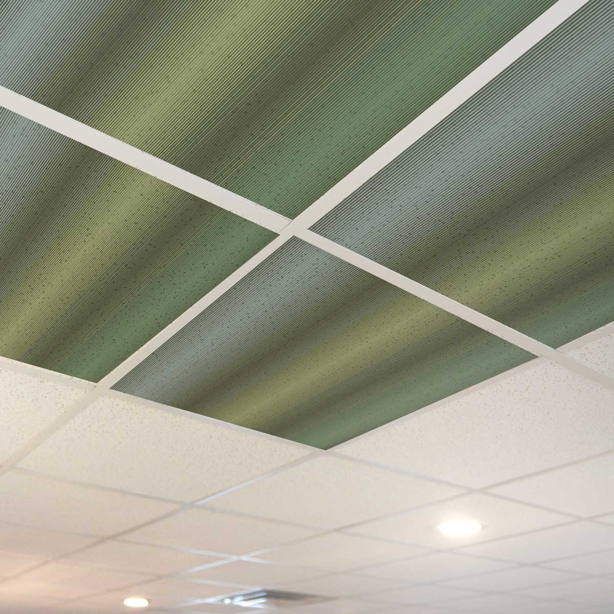 Colored Acoustic Ceiling Tiles | Shelly Lighting